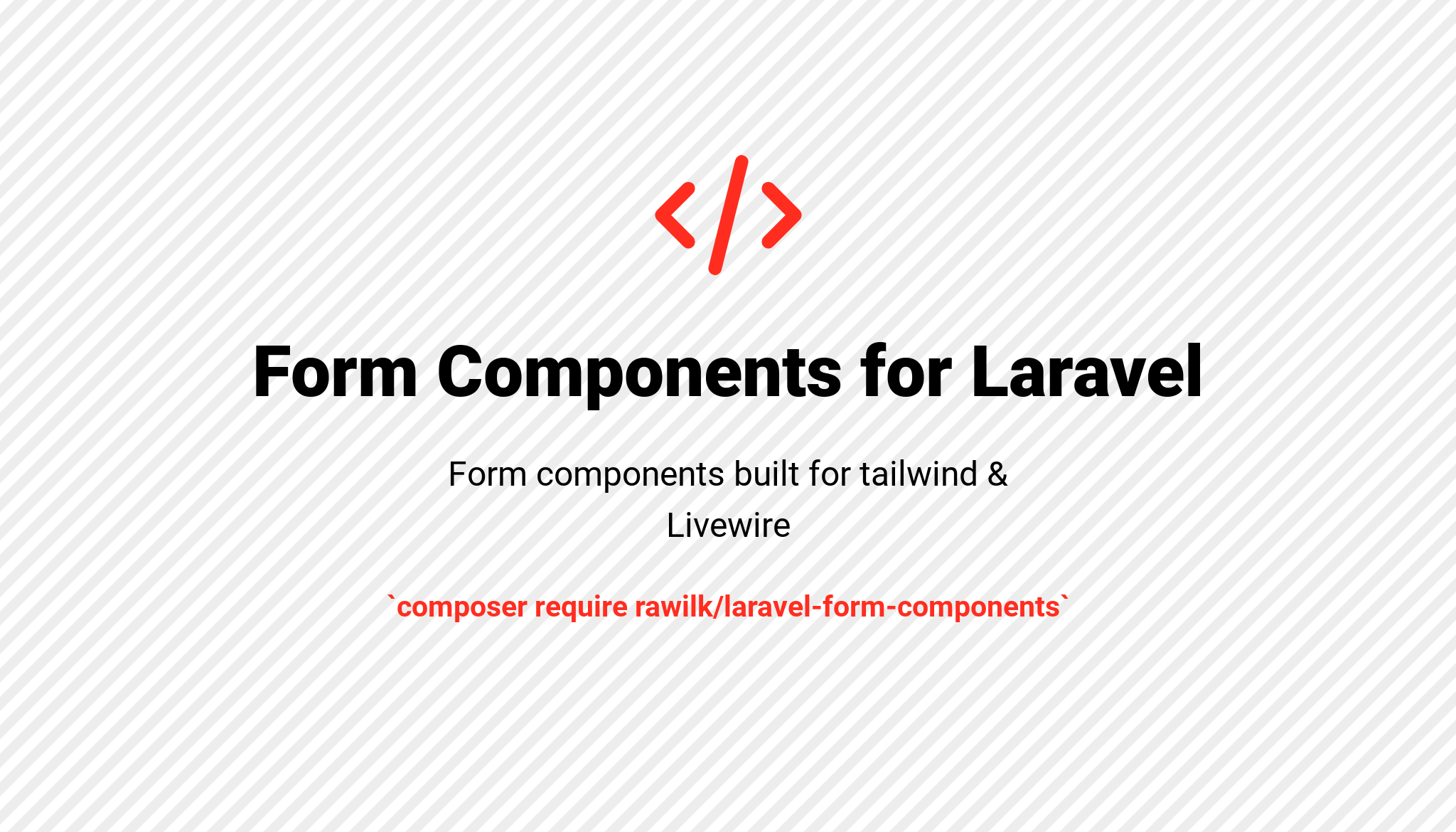 Set Of Blade Components For Tailwindcss Forms